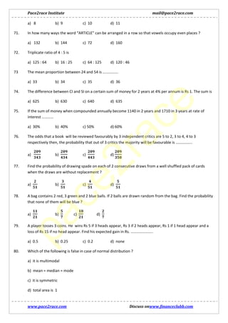 Cpt june2013 questionpaper - final | PDF