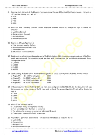 Cpt june2013 questionpaper - final | PDF