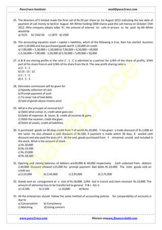 Cpt june2013 questionpaper - final | PDF