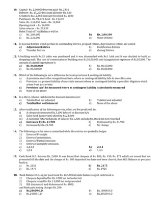 CA Cpt june 2014 question paper | PDF
