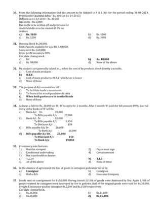 CA Cpt june 2014 question paper | PDF