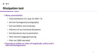 CPTu Dissipation Test | PDF