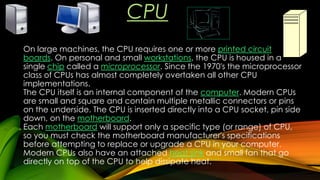 Cpu | PPT