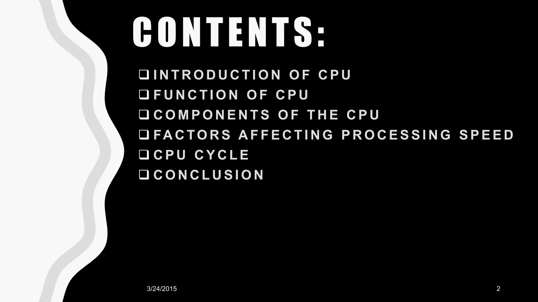 CPU (Central Processing Units) | PPTX