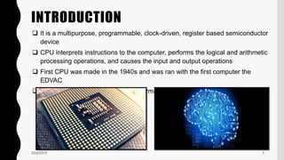 CPU (Central Processing Units) | PPTX