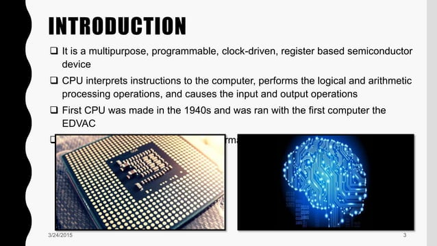 CPU (Central Processing Units) | PPTX | Computing | Technology & Computing