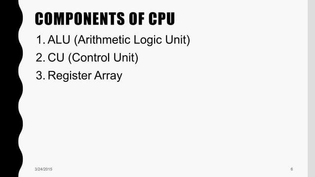 CPU (Central Processing Units) | PPTX | Computing | Technology & Computing