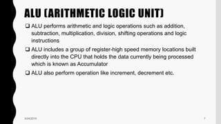 CPU (Central Processing Units) | PPTX