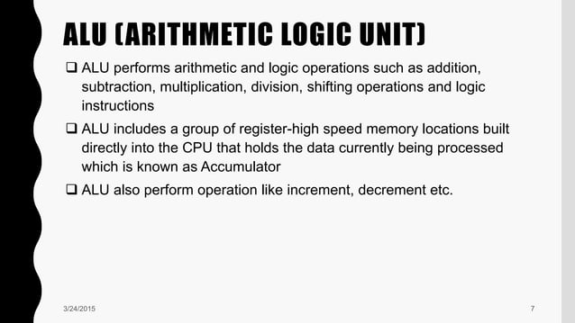 CPU (Central Processing Units) | PPTX | Computing | Technology & Computing