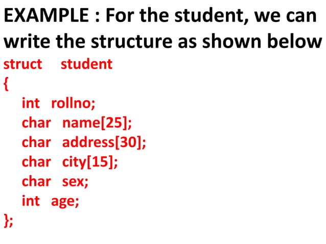 Basic of Structure,Structure members,Accessing Structure member,Nested Structure…. | PPTX