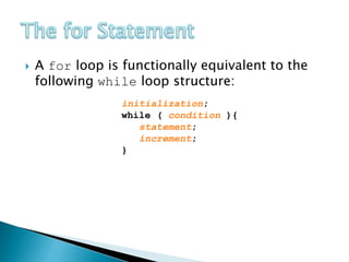 While , For , Do-While Loop | PPT