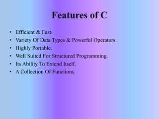 Cpu.ppt INTRODUCTION TO “C” | PPT
