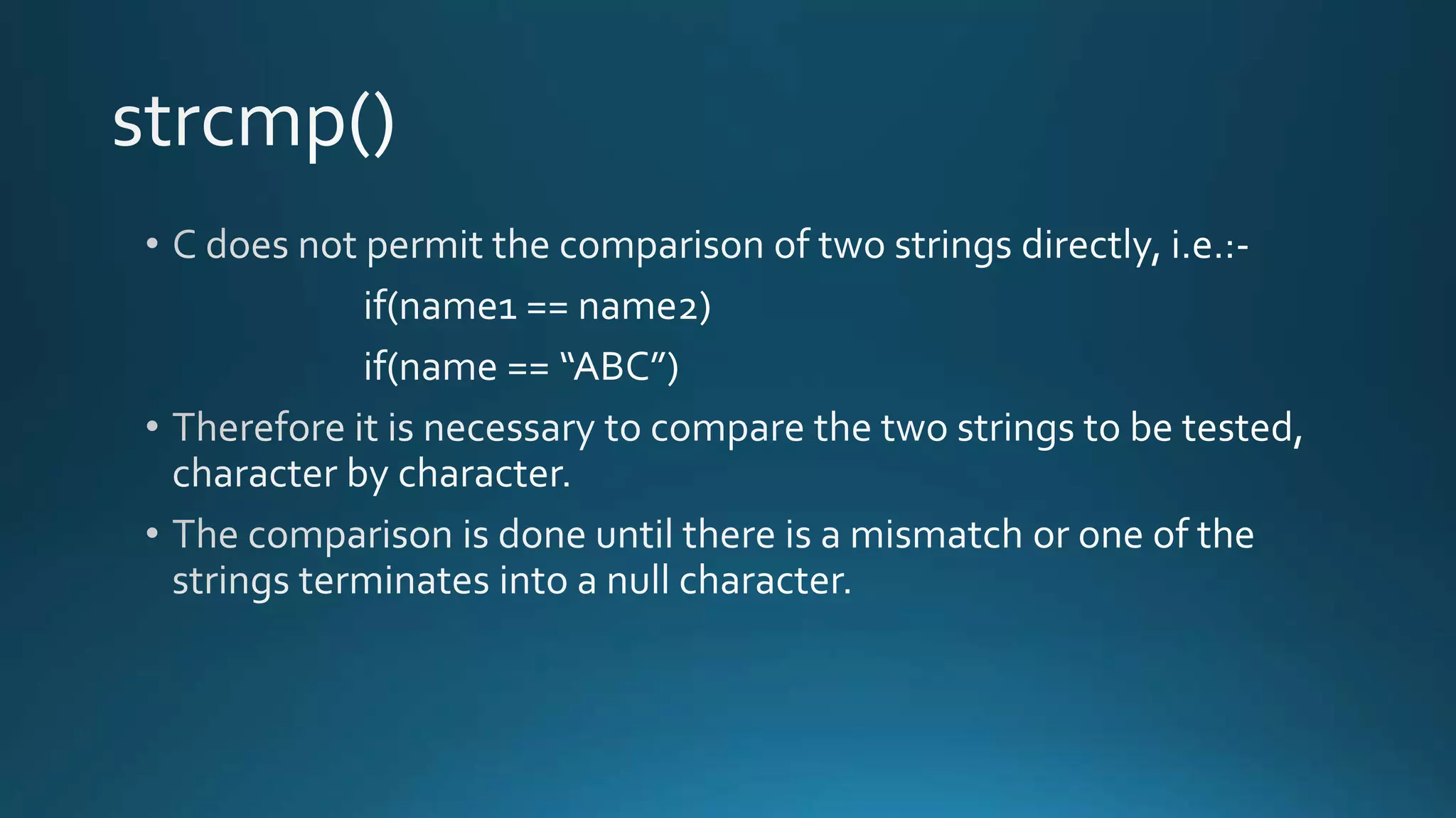 Strings In C Langauge Pptx Programming Languages Computing