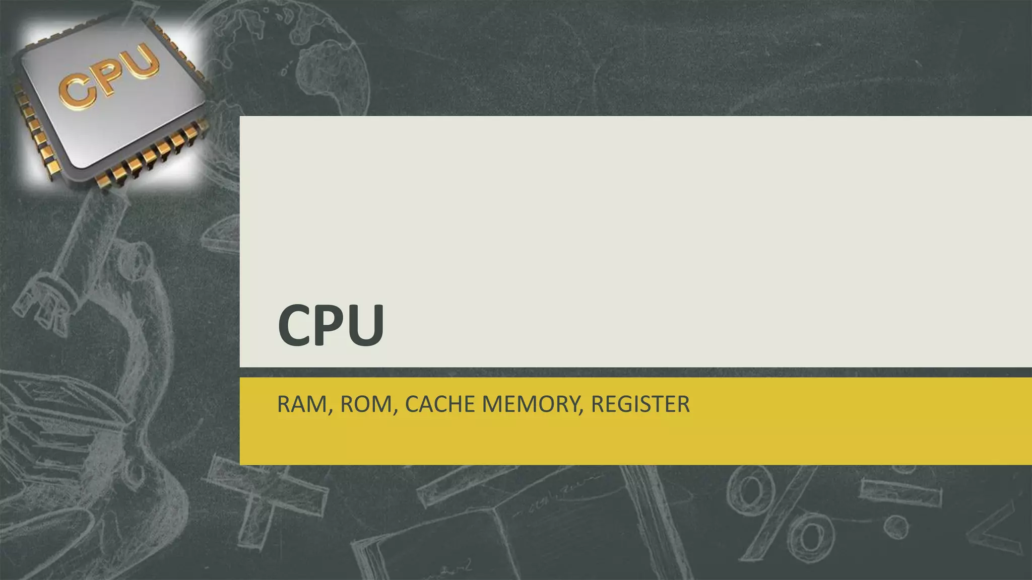 CPU - Central processing unit | PPT