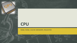 CPU - Central processing unit | PPT