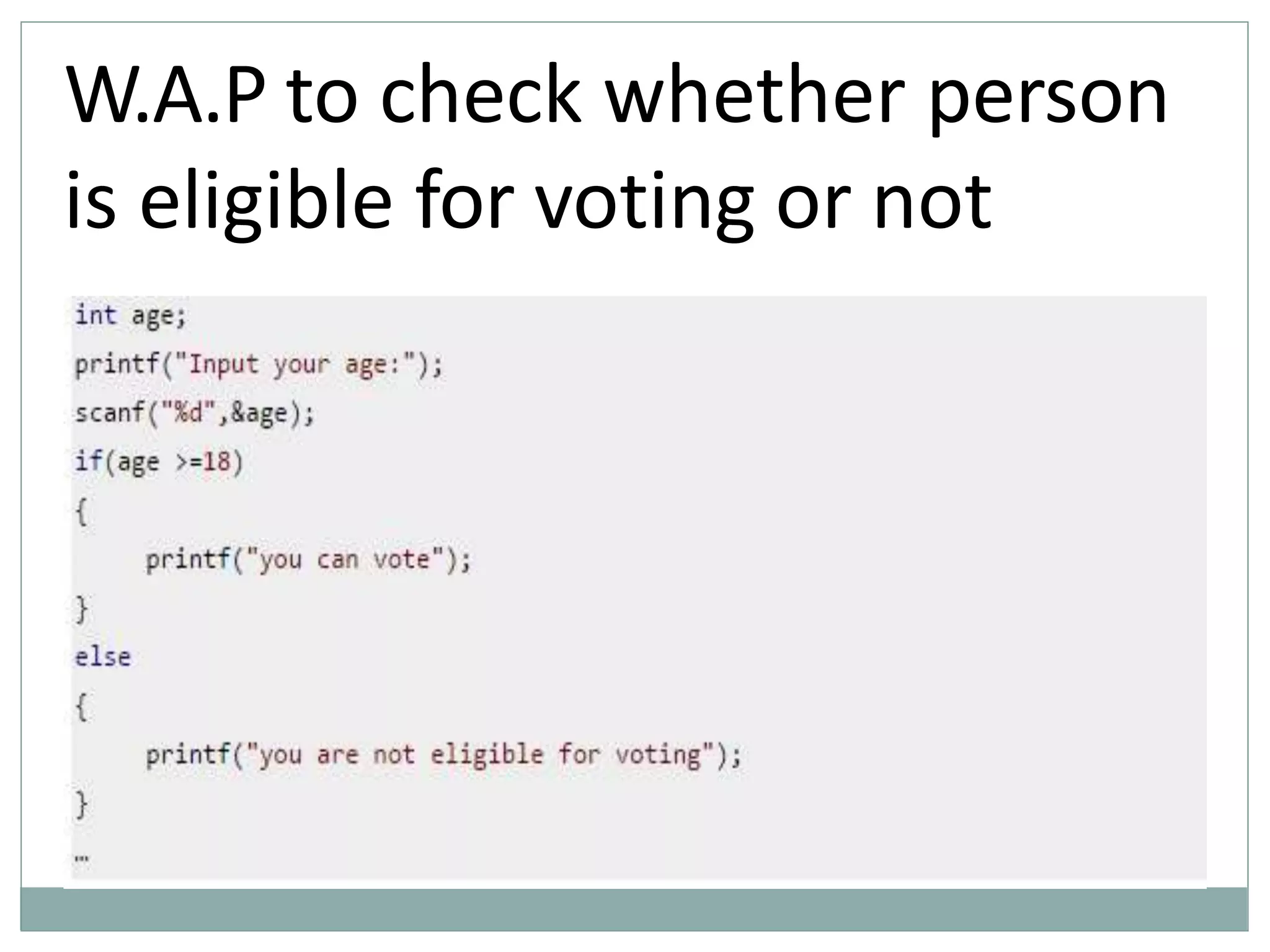 Decision Making And Branching In C Programming Pptx Programming Languages Computing