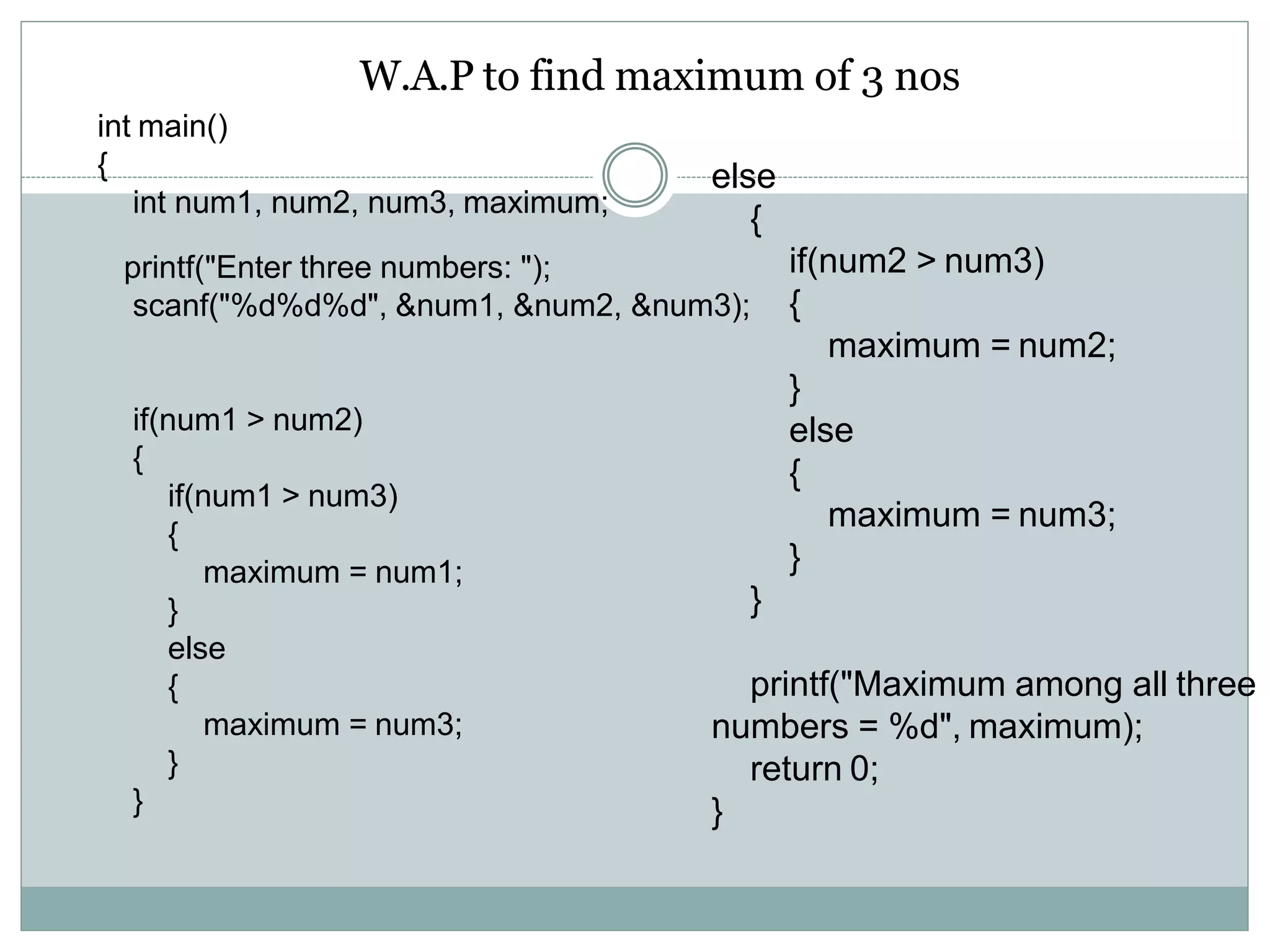 Decision Making And Branching In C Programming Ppt