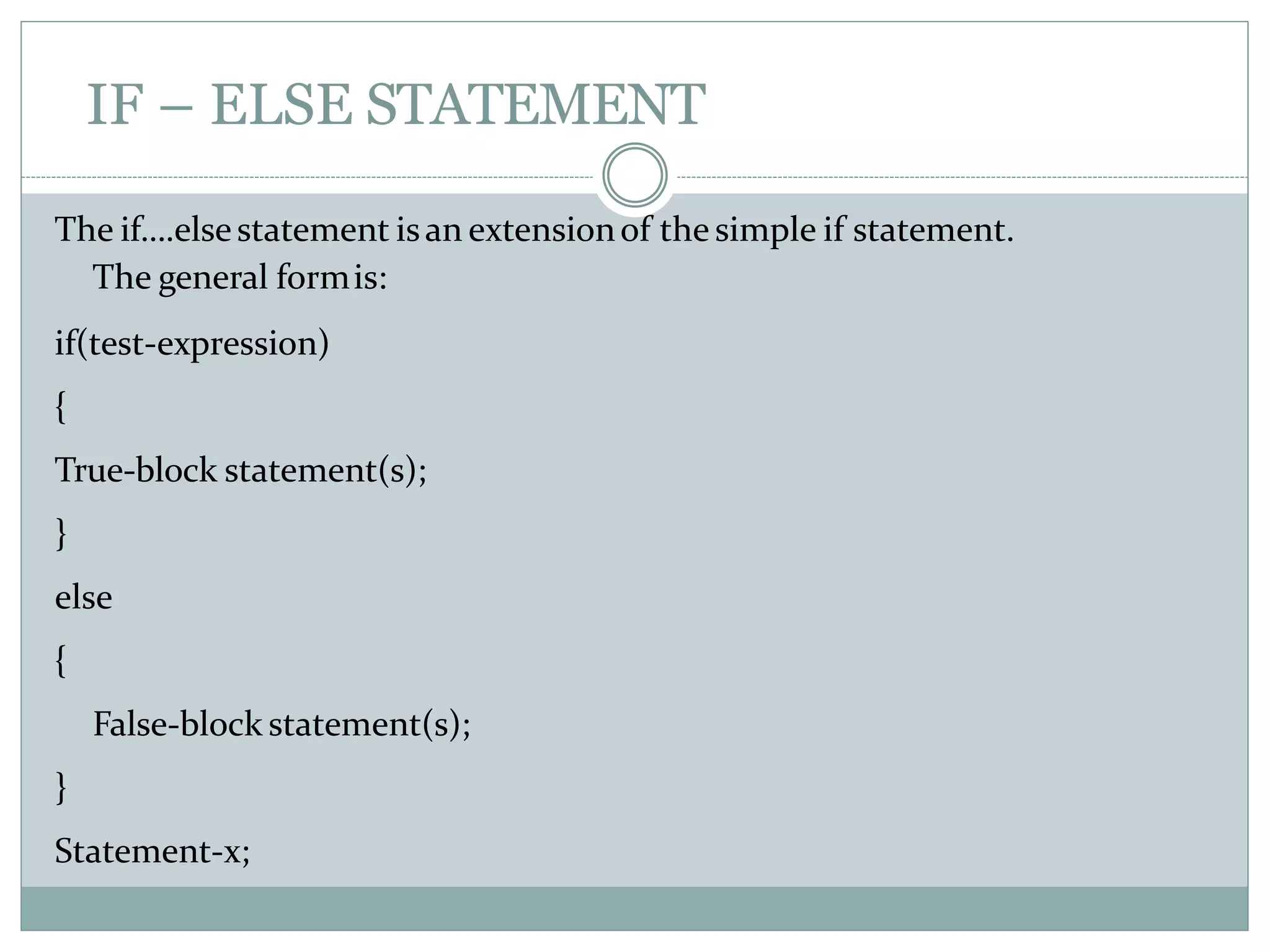 Decision making and branching in c programming | PPTX