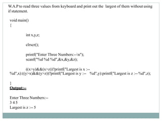 Decision making and branching in c programming | PPTX