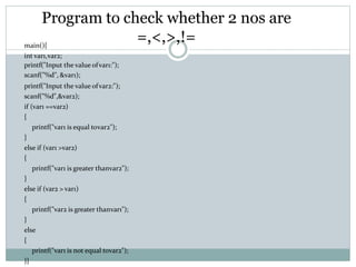 Decision making and branching in c programming | PPTX