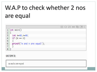 Decision making and branching in c programming | PPTX