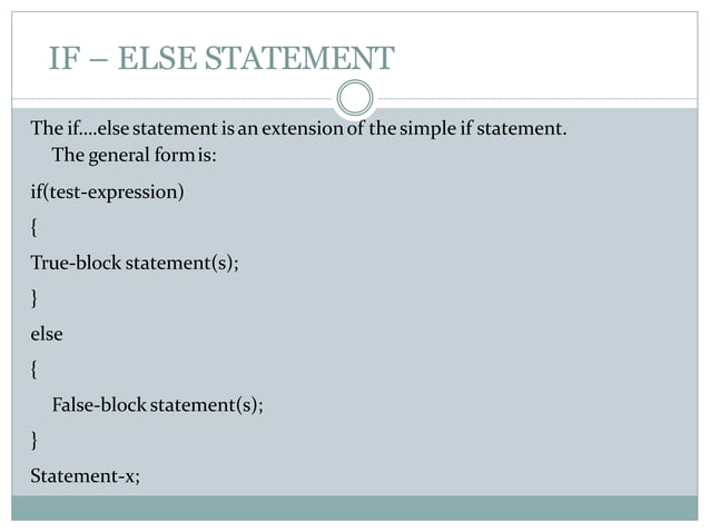 Decision Making And Branching In C Programming Pptx Programming Languages Computing
