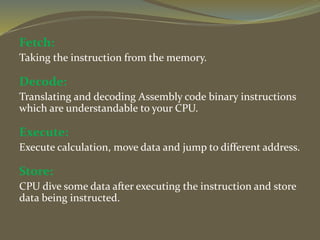 CPU-Central Processing Unit (With History and Complete Detail) | PPTX