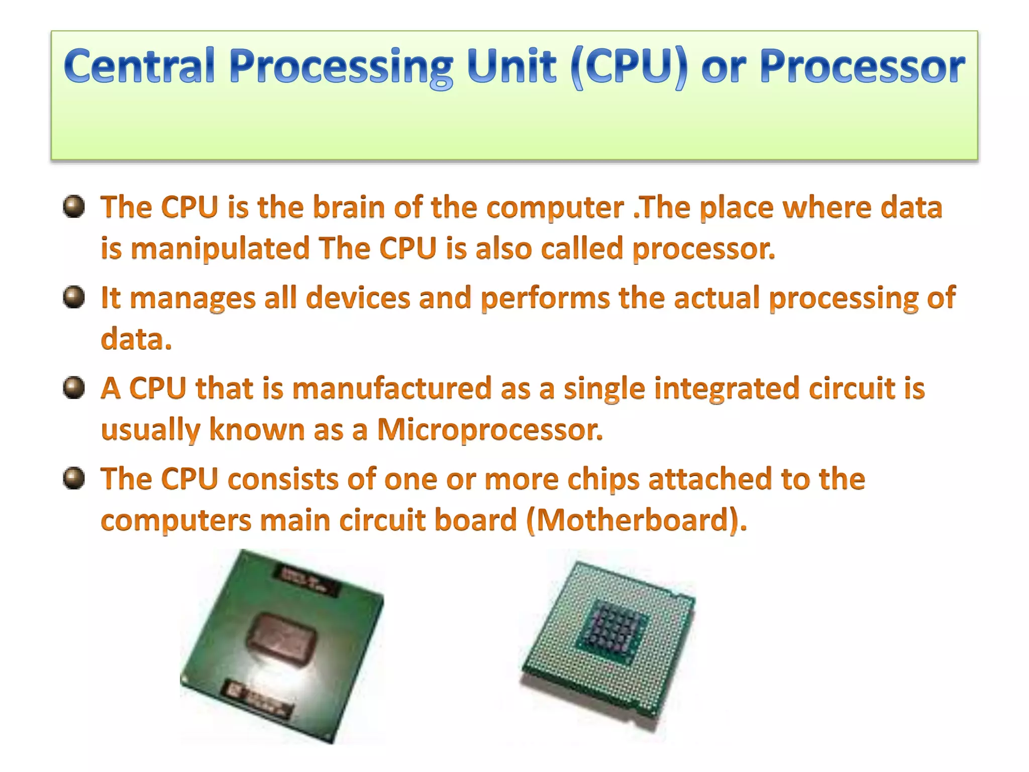 Cpu | PPT