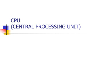 Cpu | PPT