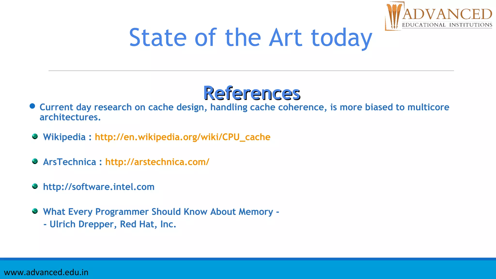 Cpu caching concepts mr mahesh | PPT