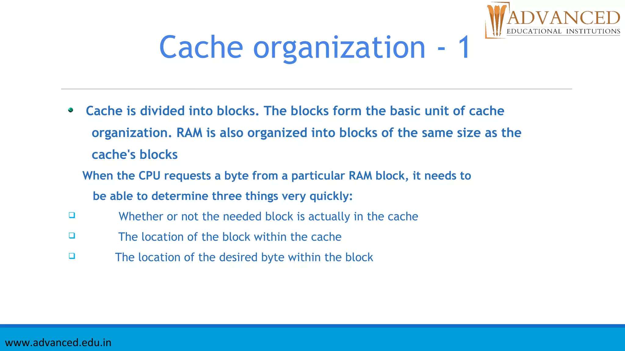 Cpu caching concepts mr mahesh | PPT