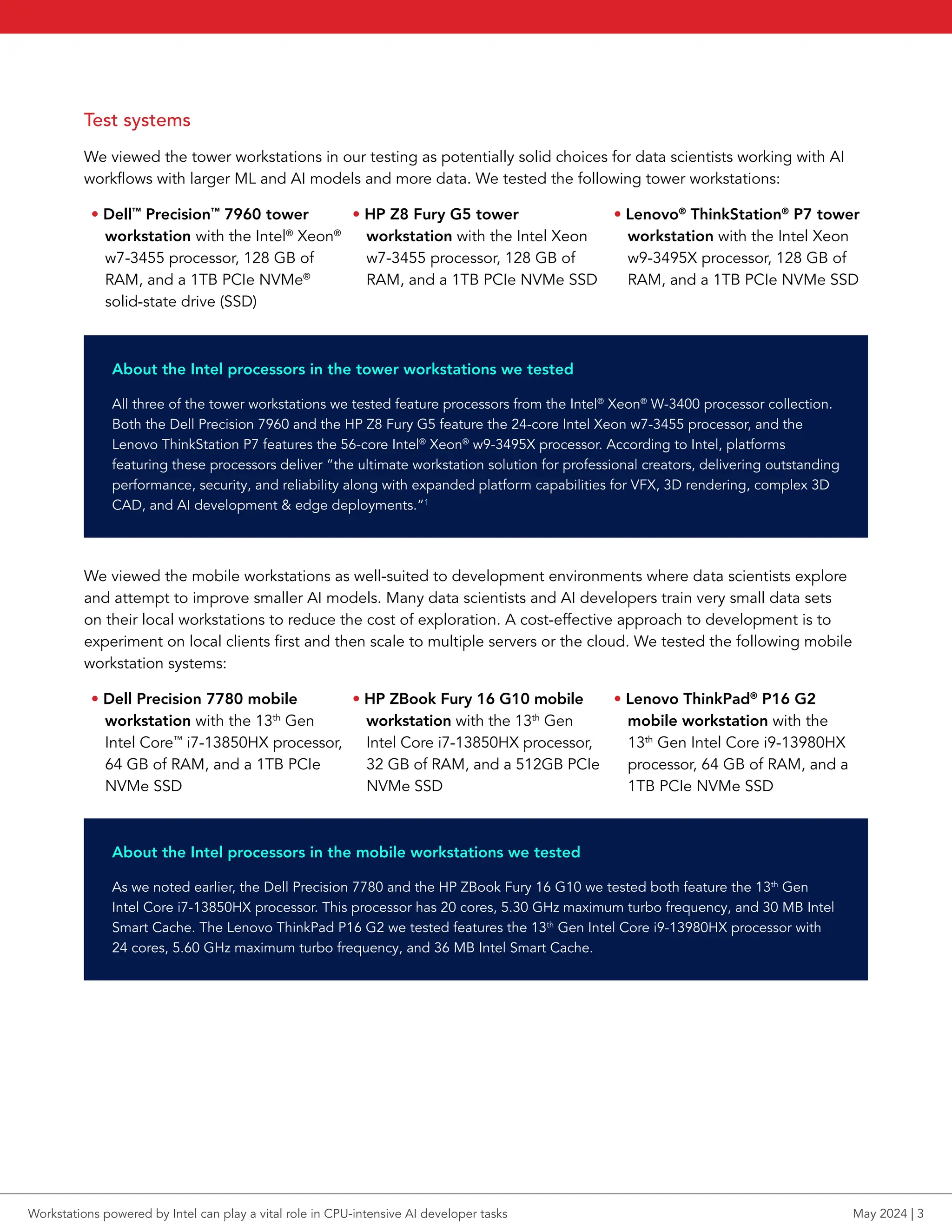 Workstations powered by Intel can play a vital role in CPU-intensive AI ...