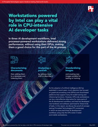 Workstations powered by Intel can play a vital role in CPU-intensive AI ...