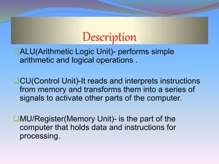 Central Processing Unit | PPTX