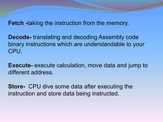 Central Processing Unit | PPTX