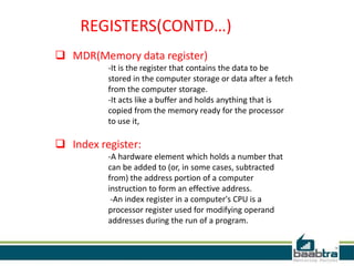 CPU and its execution of instruction | PPT