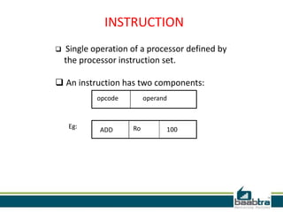 CPU and its execution of instruction | PPT