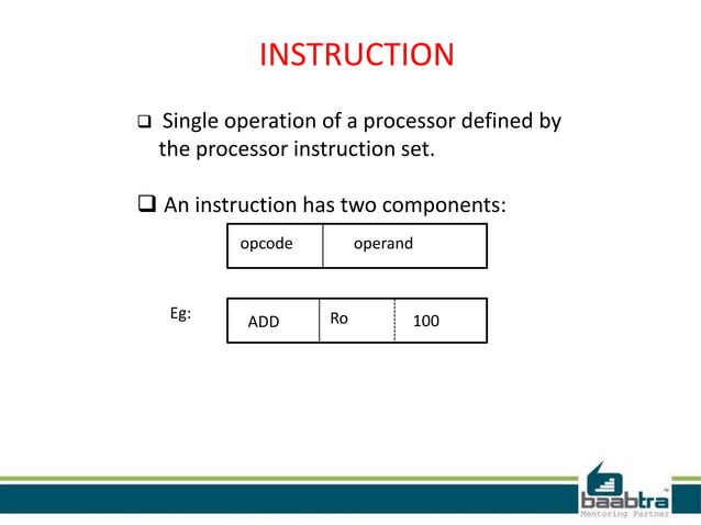 CPU and its execution of instruction | PPT