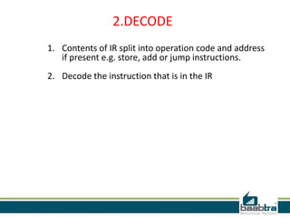 CPU and its execution of instruction | PPT