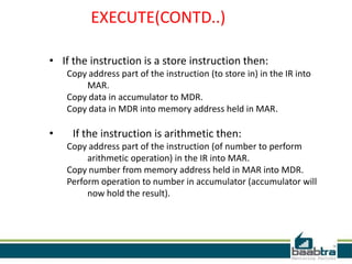 CPU and its execution of instruction | PPT