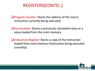 CPU and its execution of instruction | PPT
