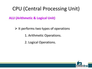 Cpu and its execution of statements | PPT