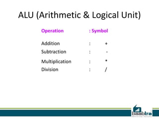 Cpu and its execution of statements | PPT