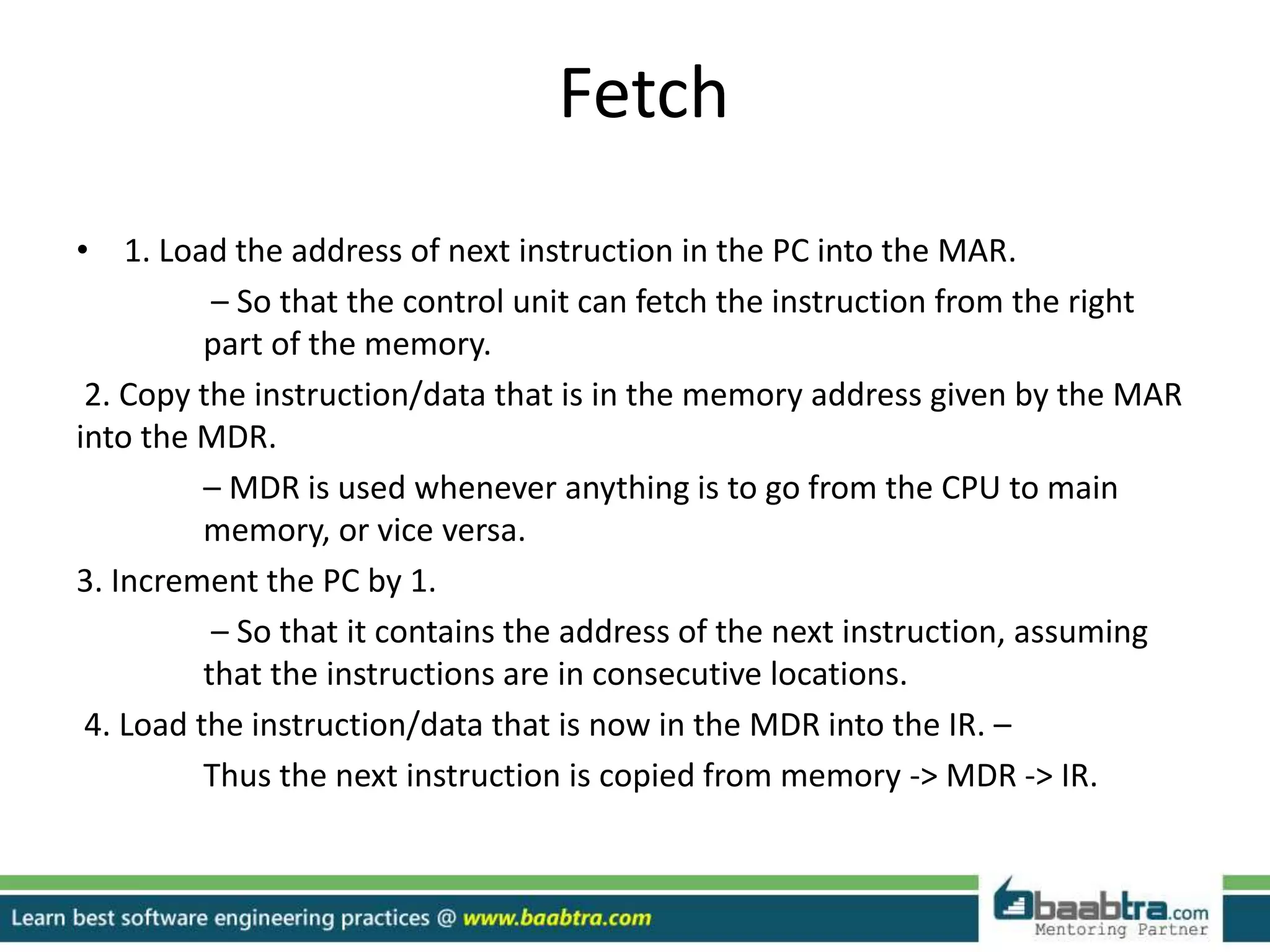 Cpu and its execution statements | PPTX