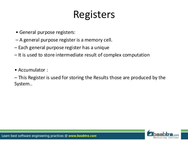 Cpu and its execution statements