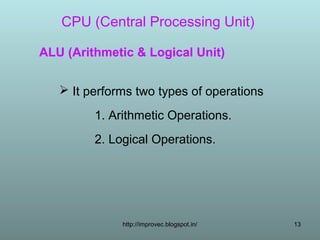 Cpu and its functions | PPT
