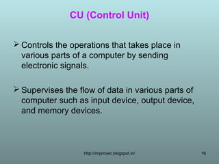 Cpu and its functions | PPT