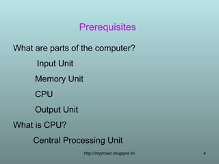 Cpu and its functions | PPT