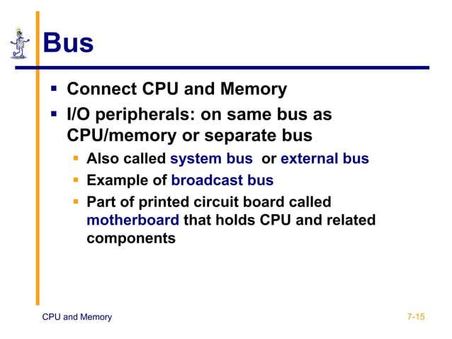 The CPU and Memory and Major Components | PPT