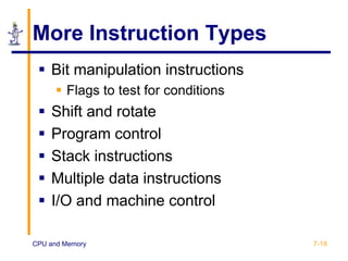 The CPU and Memory and Major Components | PPT